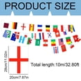 World Flag Bunting Banner with 42/32 Flags, Double-Sided Fabric Banner ...