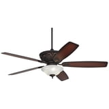 Casa Vieja Montego 60" Industrial Rustic Ceiling Fan, LED Lamp Fixture ...