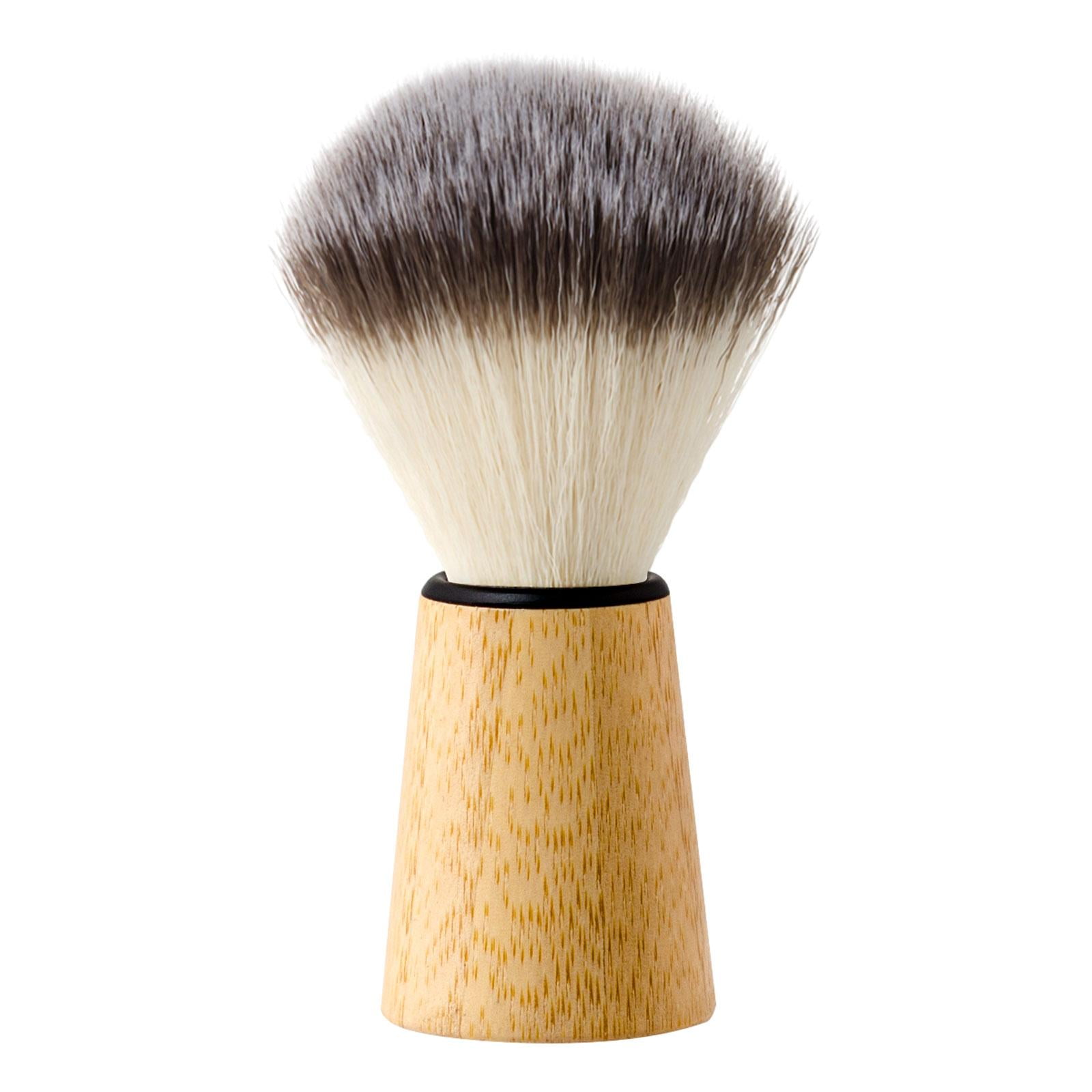 Brocha de afeitar para hombre, mango de madera, cerdas de nailon ... Brocha de afeitar para hombre, mango de madera, cerdas de nailon ...