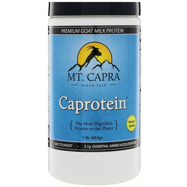 Mt. Capra Caprotein, Premium Goat-Milk Protein, Natural Vanilla, 1 lb ... Mt. Capra Caprotein, Premium Goat-Milk Protein, Natural Vanilla, 1 lb ...