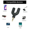 Headphone Microphone Splitter, 3.5mm TRRS Auditory Splitter Cable for ...