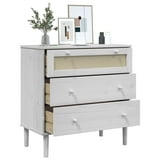 vidaXL Drawer Cabinet Storage File Sideboard SENJA Rattan Look Solid ...