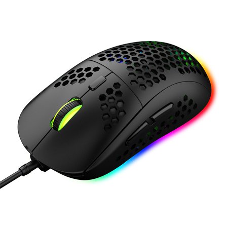 Electronicheart M8 Lightweight RGB Gaming Mouse 6400DPI Shell Ergonomic ...