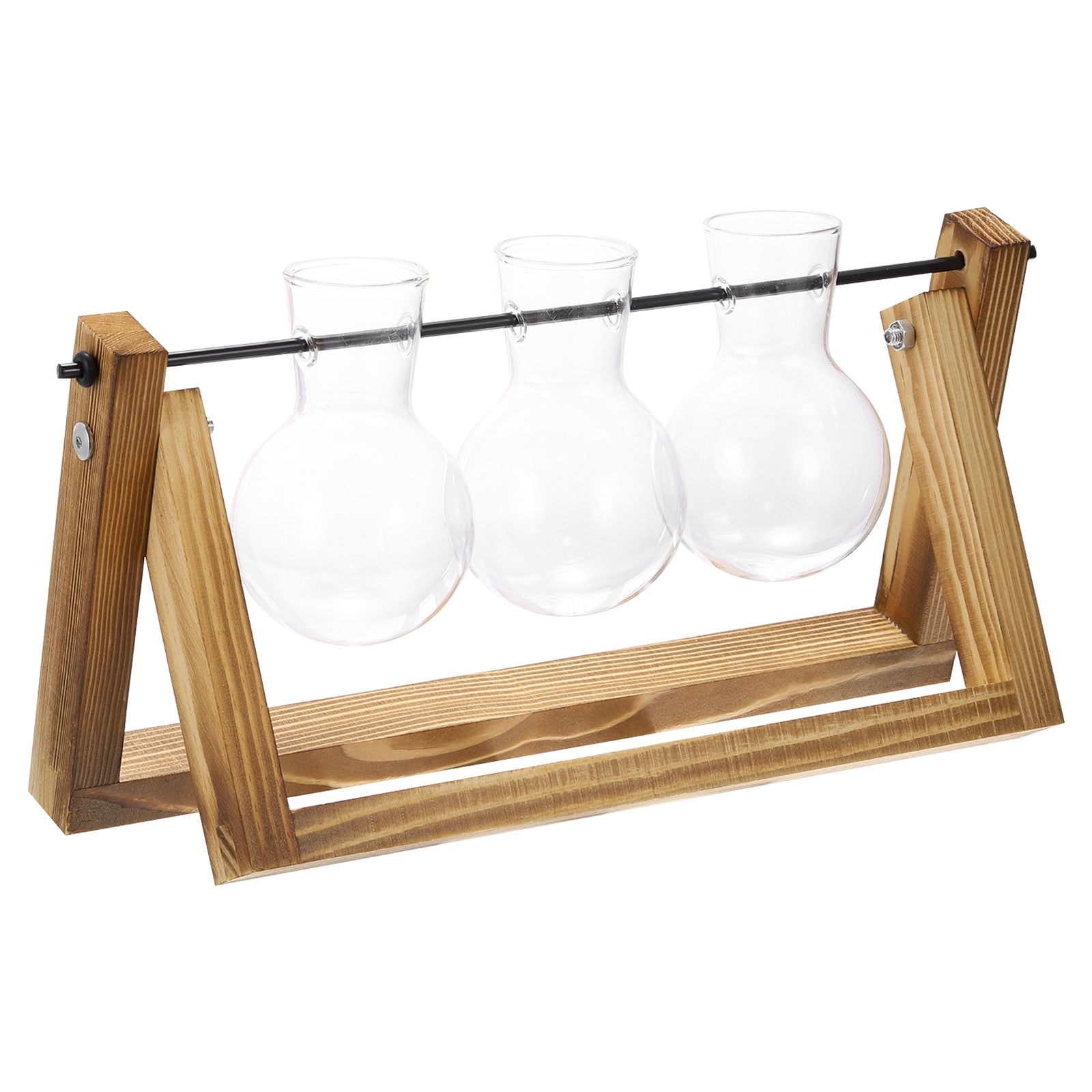 Click here for Unique Bargains Propagation Vases With Wooden Stan... prices