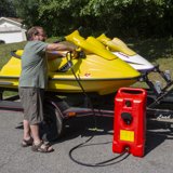 Scepter Flo N Go Duramax 14 Gallon Wheeled Gas Can Caddy with Siphon ...