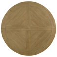 Coaster Florence 7-piece Round Wood Dining Set Rustic Smoke and Oatmeal ...