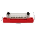 Terminal Bus Bar with Cover 6 Terminals 48V 150A Power Distribution ...