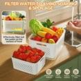 JSCARES 5-Pack Fruit Storage Containers for Fridge with Colander ...