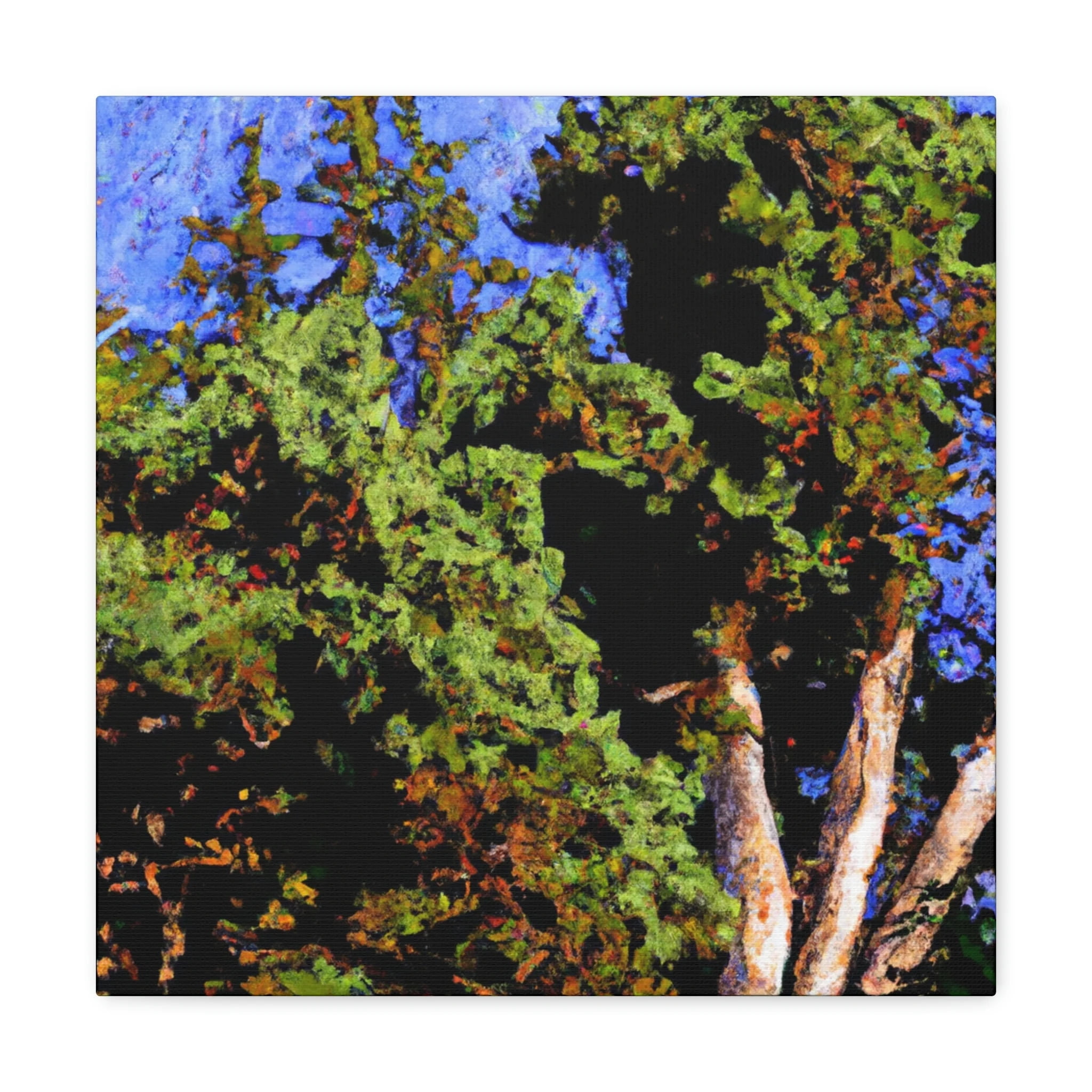 Cedar Tree Expressionism - Canvas - Walmart.com
