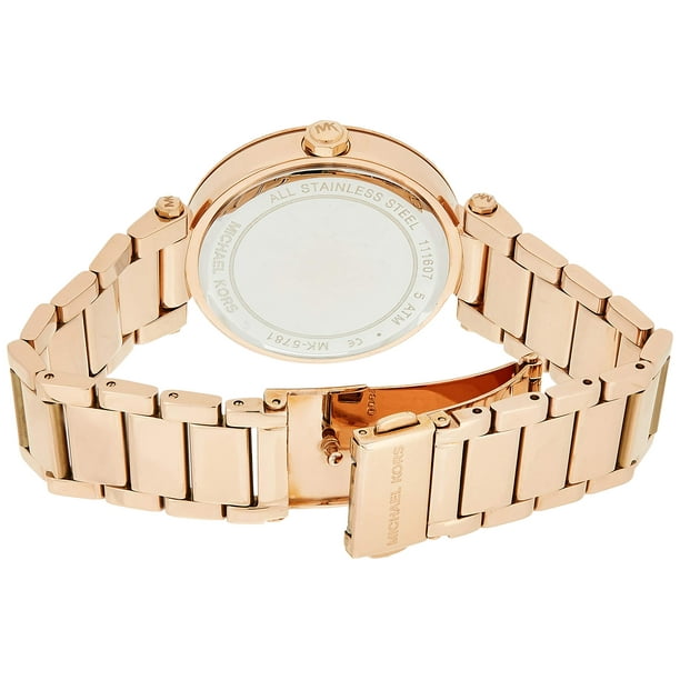 Michael Kors Women's Parker Rose Gold Tone Stainless Steel Watch MK5781 ...