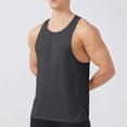 DAFPZW Mens Drop Arm Tank Tops Gym Workout Sleeveless Crew Neck Muscle ...