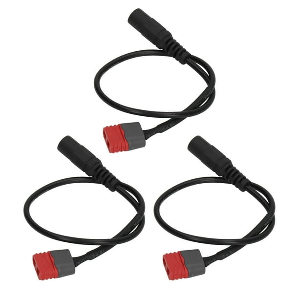 T Plug Battery Charging Adapter, T Plug To DC Adapter Cable Safe 22AWG ...