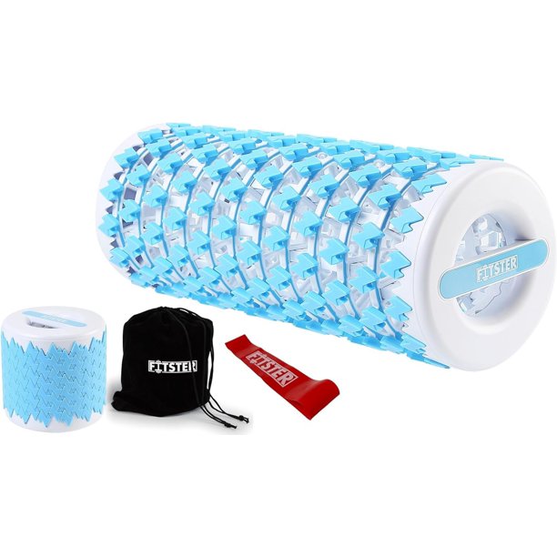 Collapsible foam roller for sore muscles, travel size, retractable ...