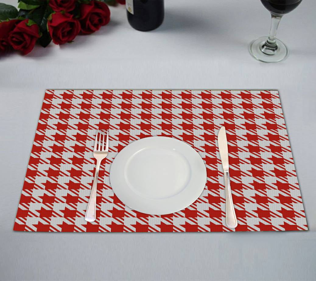 ECZJNT Modern Texture Geometrics Color Placemat Table Mat Cup Mat 12x18 ...