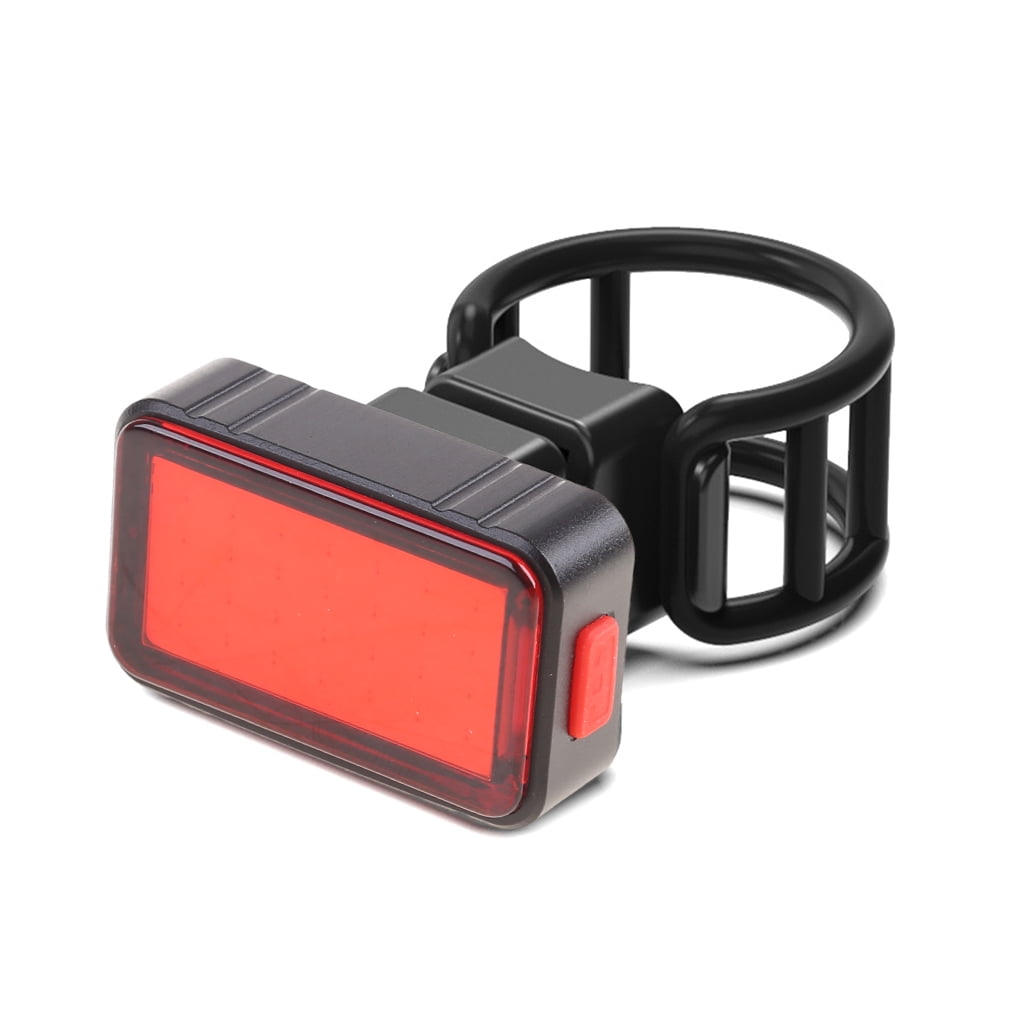 USB Rechargeable LED Bike Flash Tail Rear Light Cycling 100LM Bicycle ...