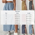 Aboser Boho Floral Print Skirts for Women Cute High Slit Skirt Beach ...