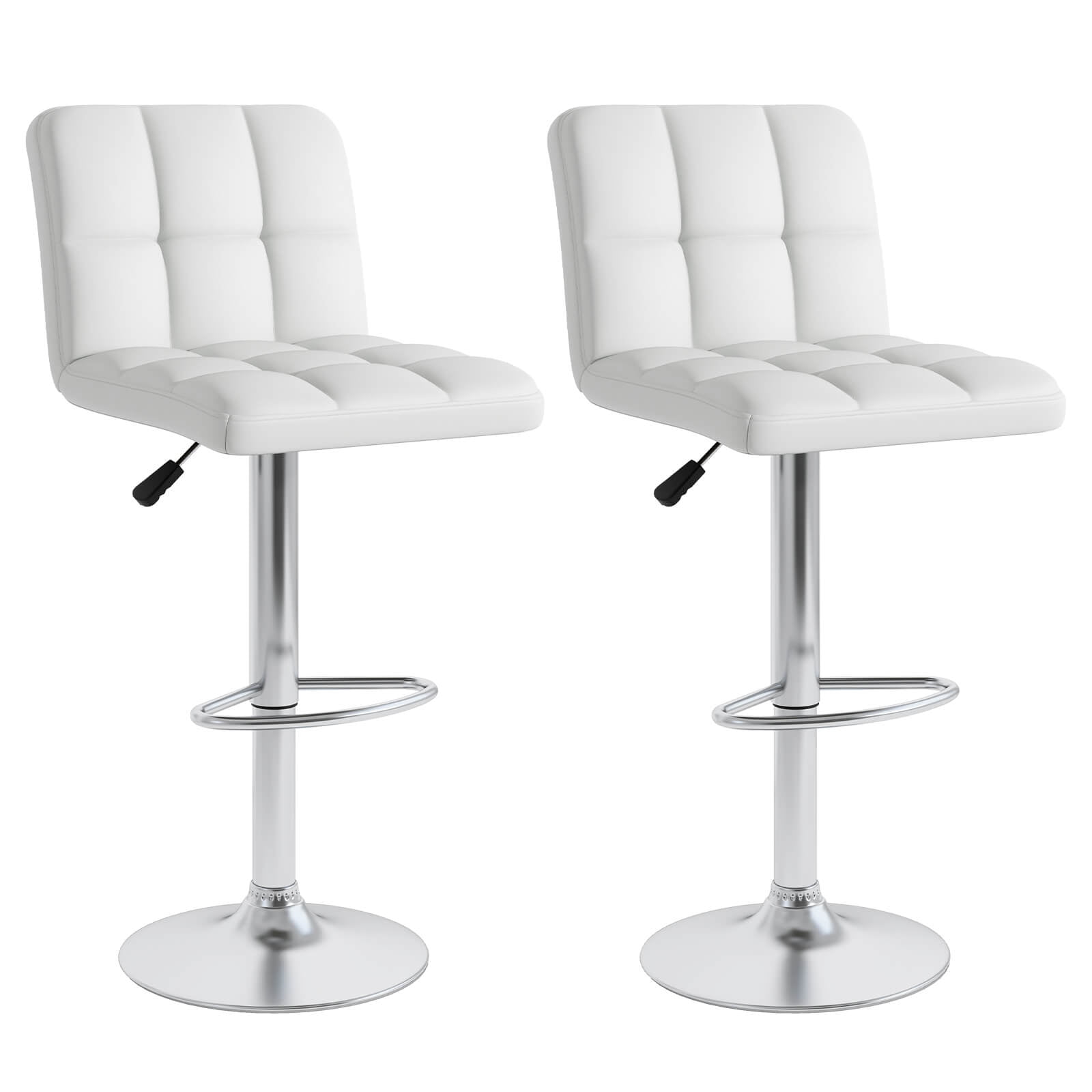 Click here for Costway Modern Swivel Bar Stools Set Of 2 With Hea... prices