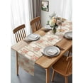 Burlap Table Runner 60 Inches Long, Pink Roses on Farmhouse Wood Non ...