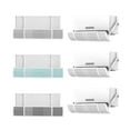 Retractable Air Conditioning Wind Deflection Anti Direct Blowing ...
