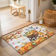 Area Rug 2x3ft, Thanksgiving Pumpkin Fall Orange Maple Tree Washable ...