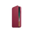 Apple Leather Folio for iPhone X - Berry - Walmart.com