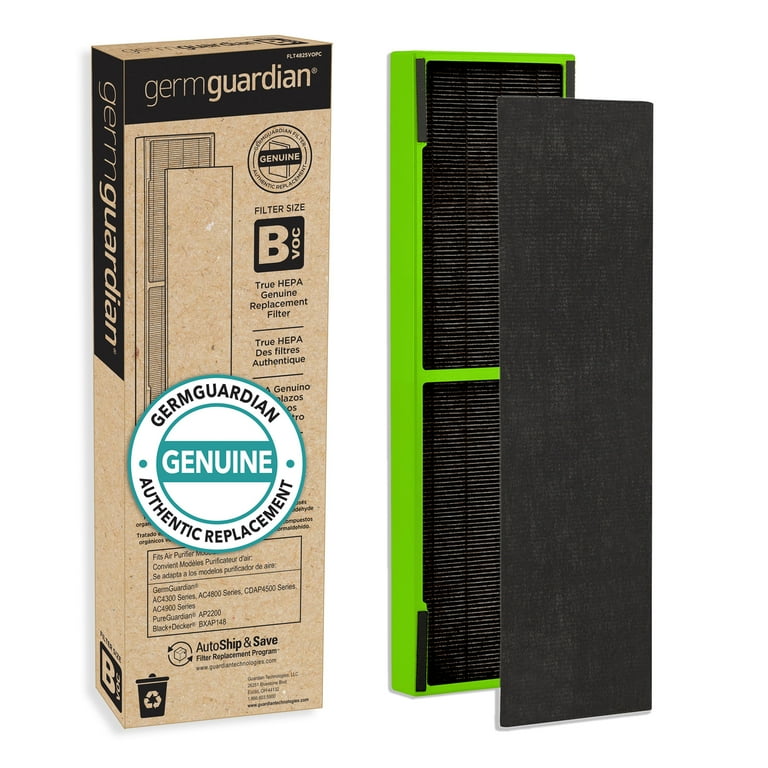 GermGuardian Genuine Filter B for Air Purifiers HEPA Toxin Clear FLT4825VO Walmart