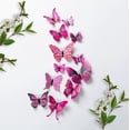 1 set of butterfly three-dimensional color hollow simulation double ...