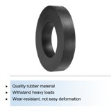 4 Packs Rubber Spacers 50mm OD, 26mm ID, 10mm Height Round Anti ...