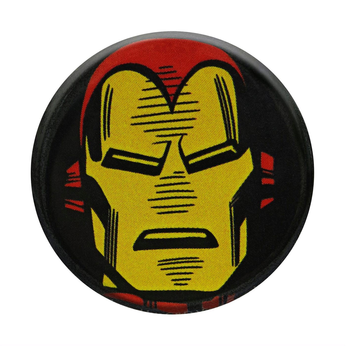 Iron Man Headshot Black Button - Walmart.com