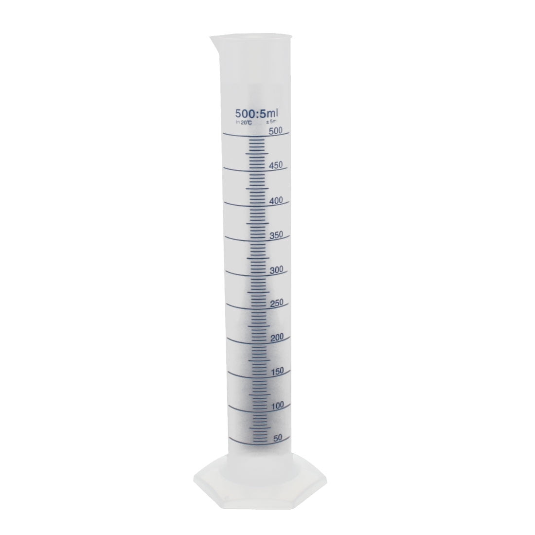 500mL Hex Base Liquid Measurement Plastic Graduated Measuring Cylinder ...