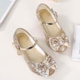 WZEIIOT Girls Princess Crystal Sandals Sparkly Sequins Bow High Heels ...