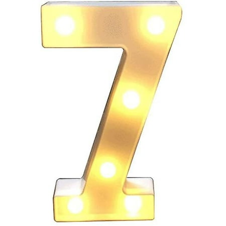 Led Numbers Lamp Number Luminous Numbers 0 1 2 3 4 5 6 7, Decoration ...