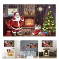 70.8x43.3Inch Christmas Scene Backdrop Polyester Cloth For Indoor ...