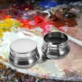2 Pcs Stainless Steel Oil Paint Mixing Pot Brush Painting Supplies ...