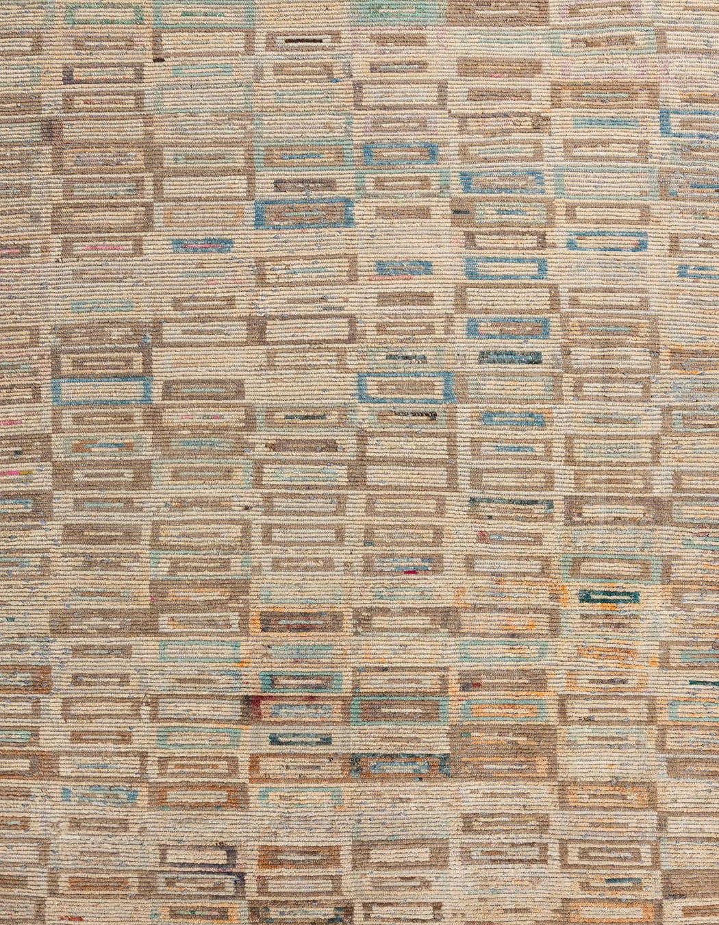 Ahgly Company Indoor Rectangle Abstract Dark Almond Brown Abstract Area ...