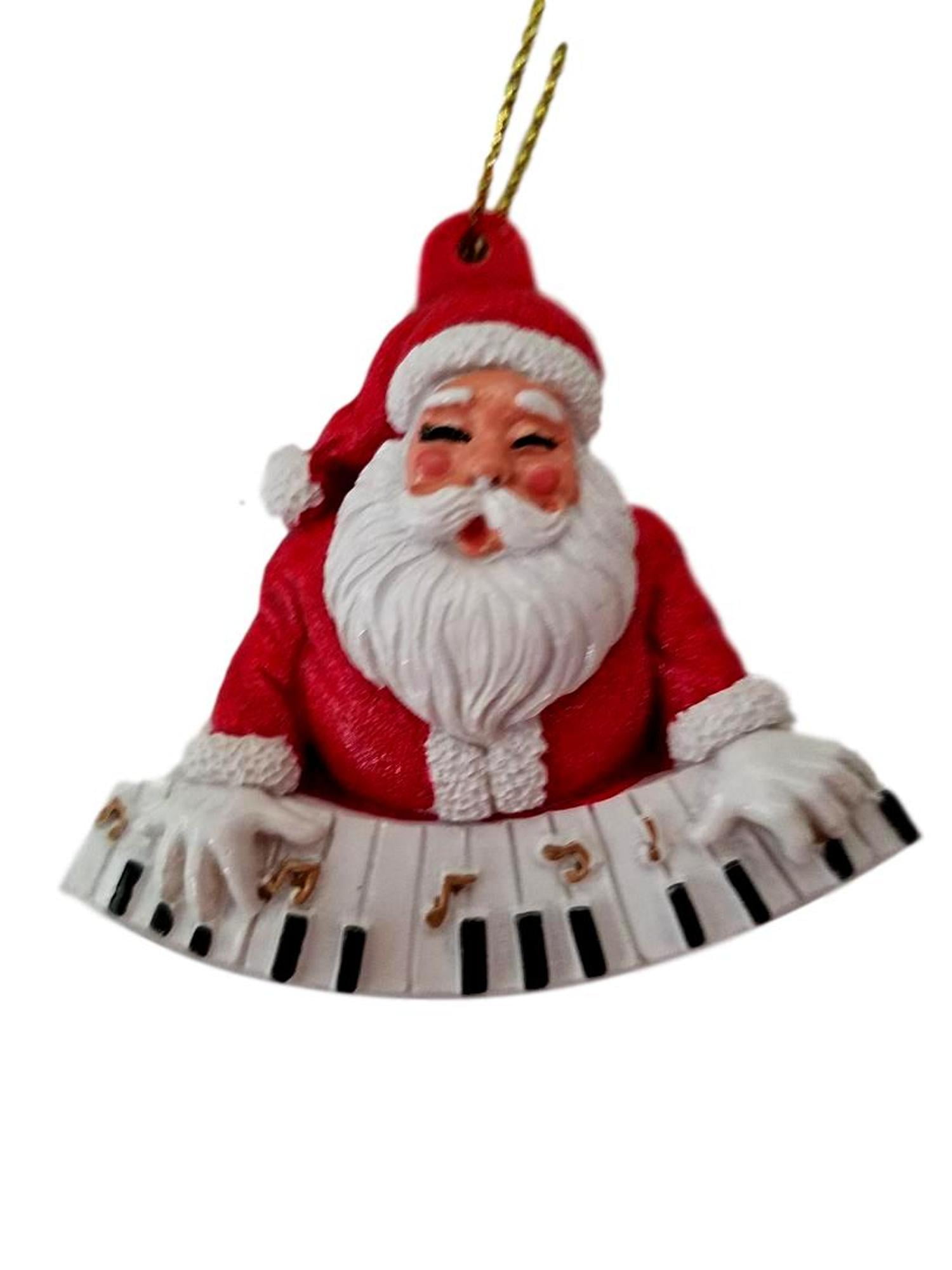 Santa Piano Keyboard New Orleans Merry Christmas Ornament Party Favors ...
