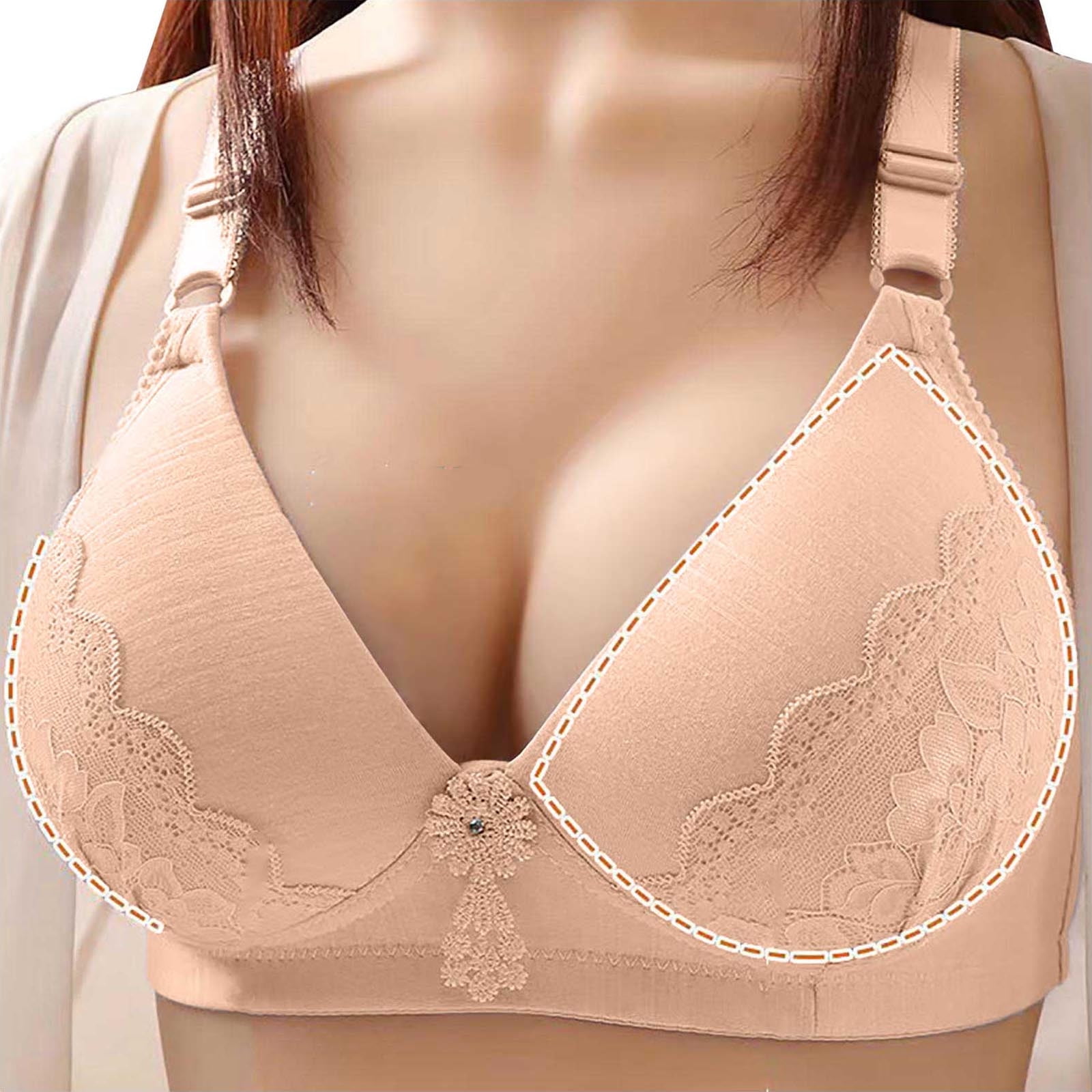 Selone 2023 Bras For Women Push Up No Underwire Plus Size Everyday For