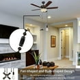 SJJ Ceiling Fan Pull Chain Extension Ornaments Chains with Light Bulb ...