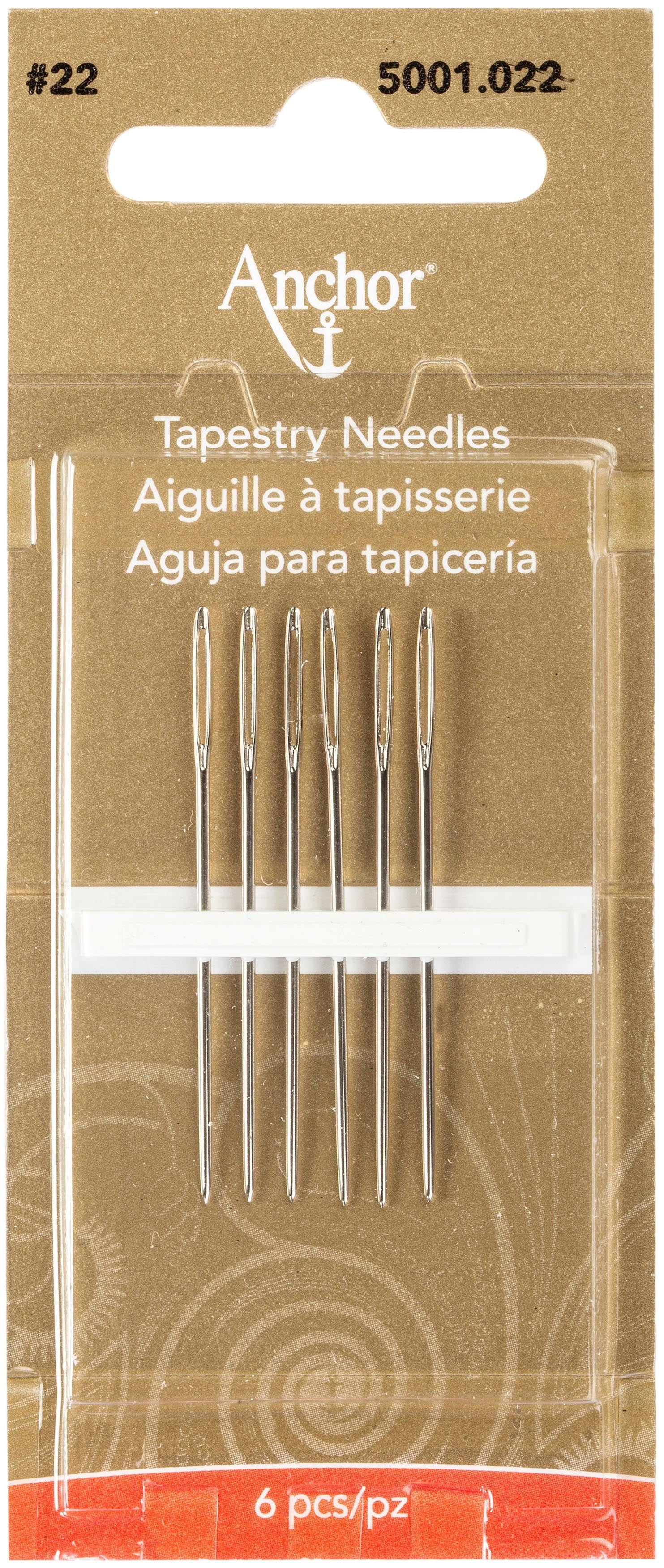 Anchor Tapestry Hand Needles 6/Pkg-Size 22 - 5001-022 - Walmart.ca