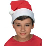 Santa Plush Velvet Burgundy Hat Adult Christmas Accessory - Walmart.com