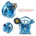 Miumaeov 5.5HP Twin Cylinder Air Compressor Pump Head 21CFM Double ...