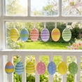 Cadancy Easter Decorations Print Eggs Garland String Hanging Ornaments ...