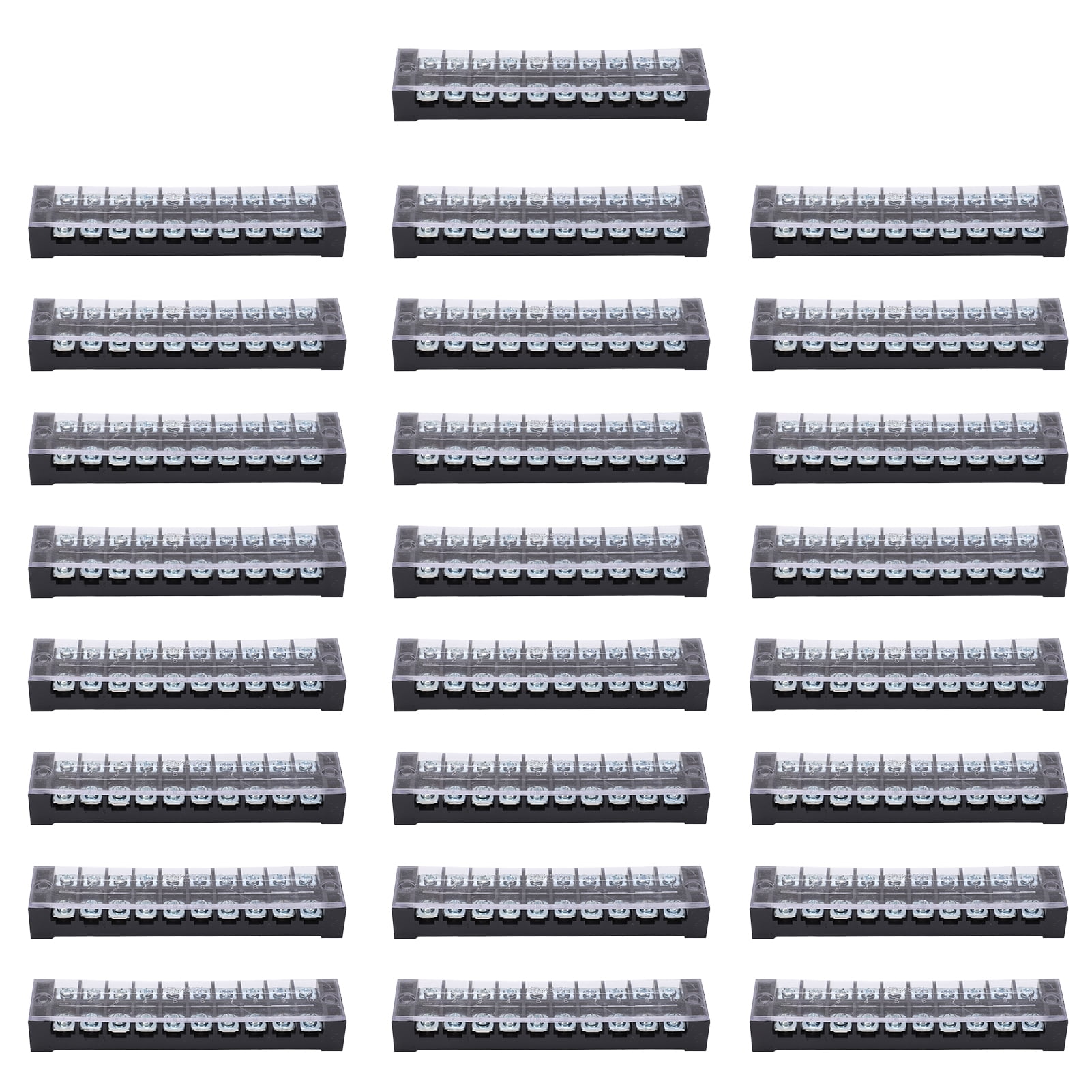 Kit de bloques de terminales, 25 piezas TB‑2510L Bloque de terminales Tira de terminales Bloques ...