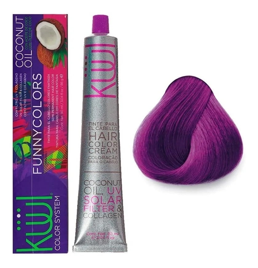 Tinte Profesional Kuul Funny Colors Tintes Fantasía 90g Violeta Kuul ...