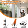 26FT Reach Light Bulb Changer for High Ceilings with 5-20FT Telescopic ...