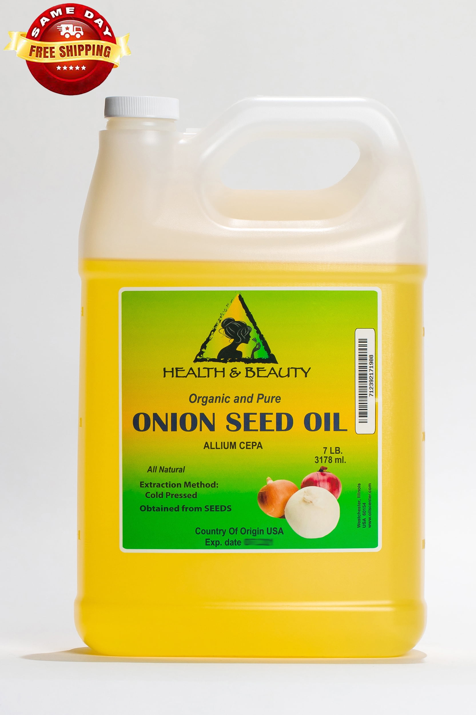 Onion seed oil organic premium cold pressed 100% pure all natural 7 Lb ...