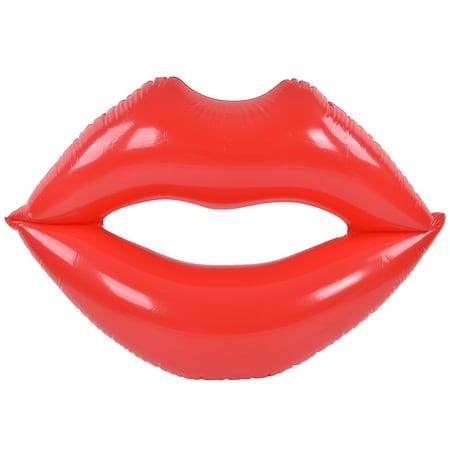 ANGGREK Inflatable Red Lip Couch Pool Float,Red Lips Float Bed ...