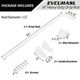 18" Cane Bolt Heavy-Duty Drop Rod for Gate, Gate Ground Latch for ...