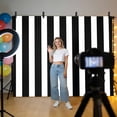 Black Striped Backdrop for Photoshoot,Photography Photo Studio ...