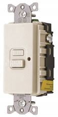 GFCI FACELESS LED RECEPTACLE 20 AMP 125 VOLT ALMOND per 3 Each ...